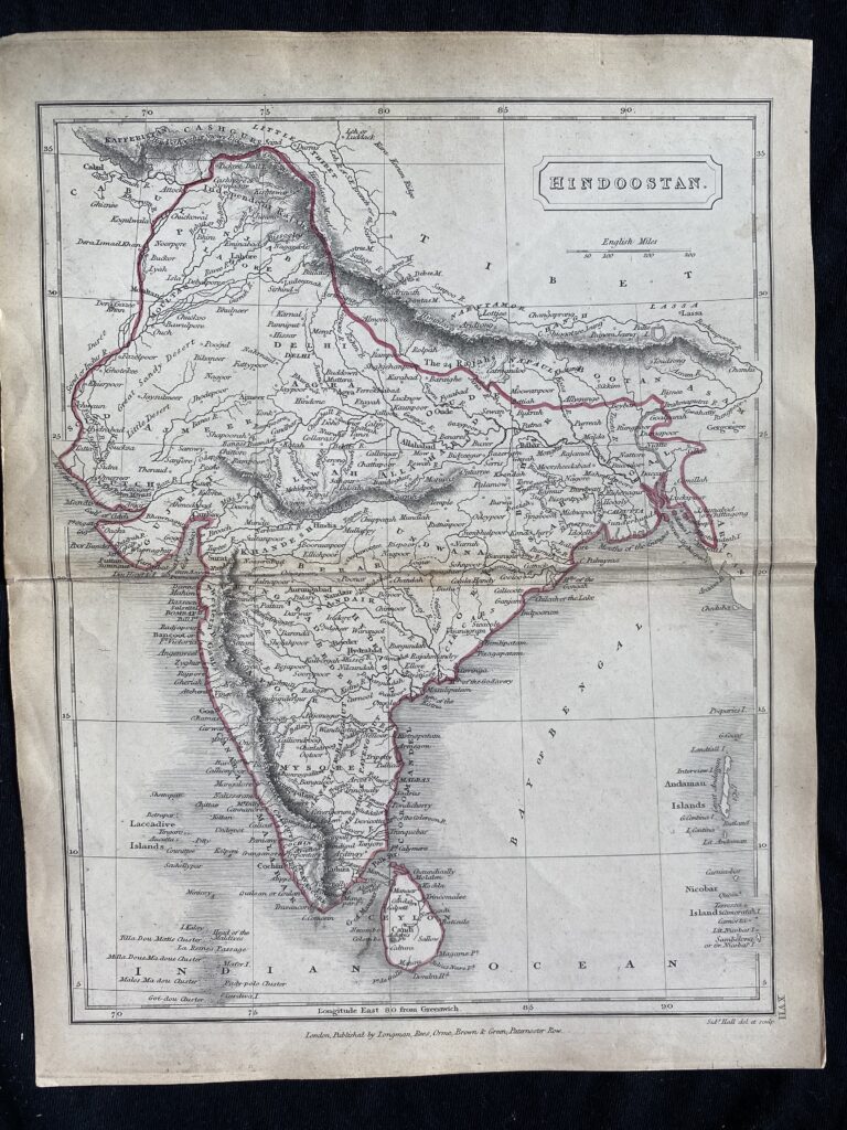 Antique Maps of India Rare Vintage Cartographic Maps