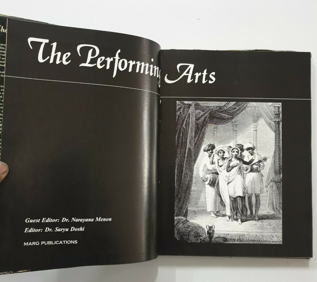 Marg Publications. The Performing Arts. 1982. 156 Pages. Illustrated. 4to